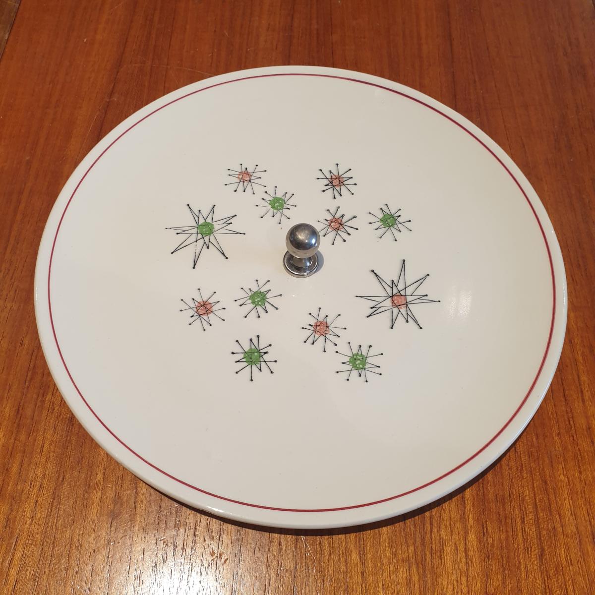 Plateau fromage vintage étoiles stylisées faïence Gien. Modèle Marie ...